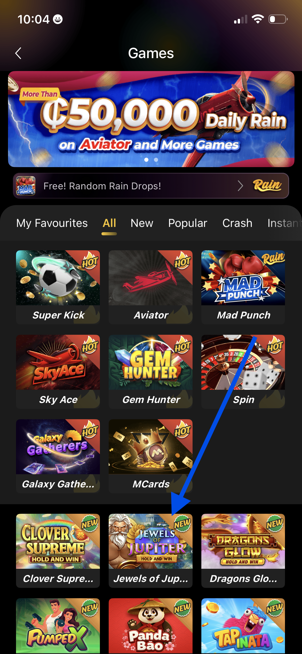 Jewels of Jupiter Hold and Win – MSport GH